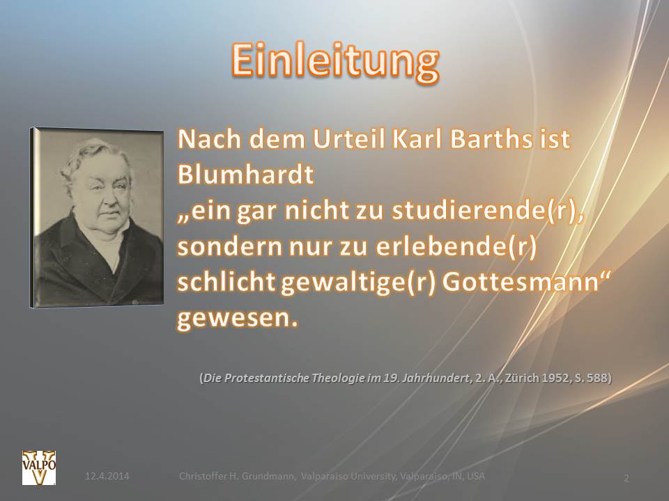 Blumhardt-Jesus ist Sieger!