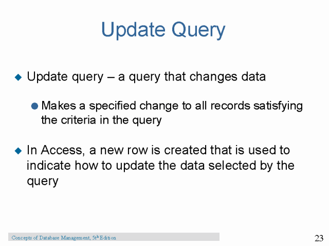 Update Query